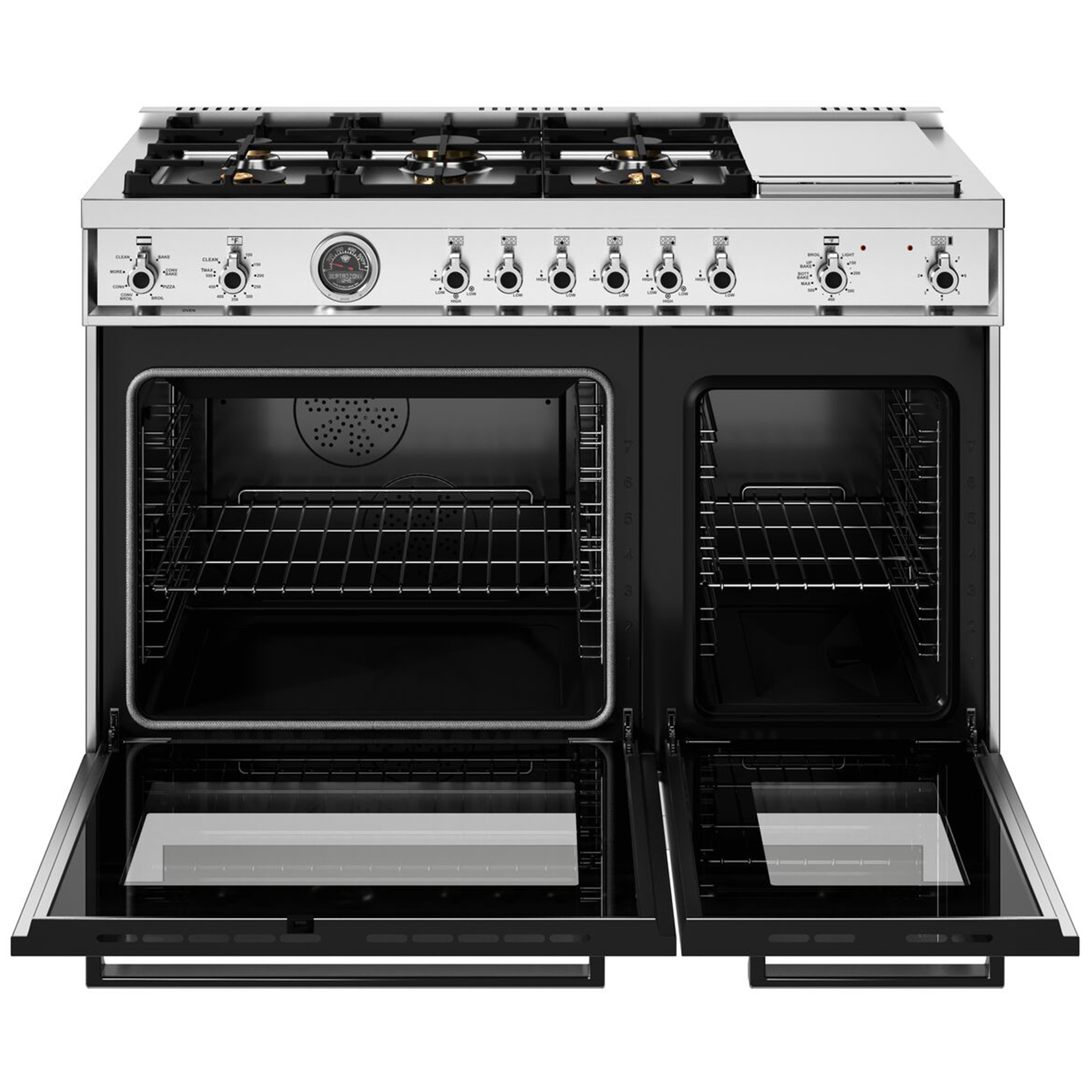 Bertazzoni Professional Series 48 in. 7.0 cu. ft. Air Fry Convection ...