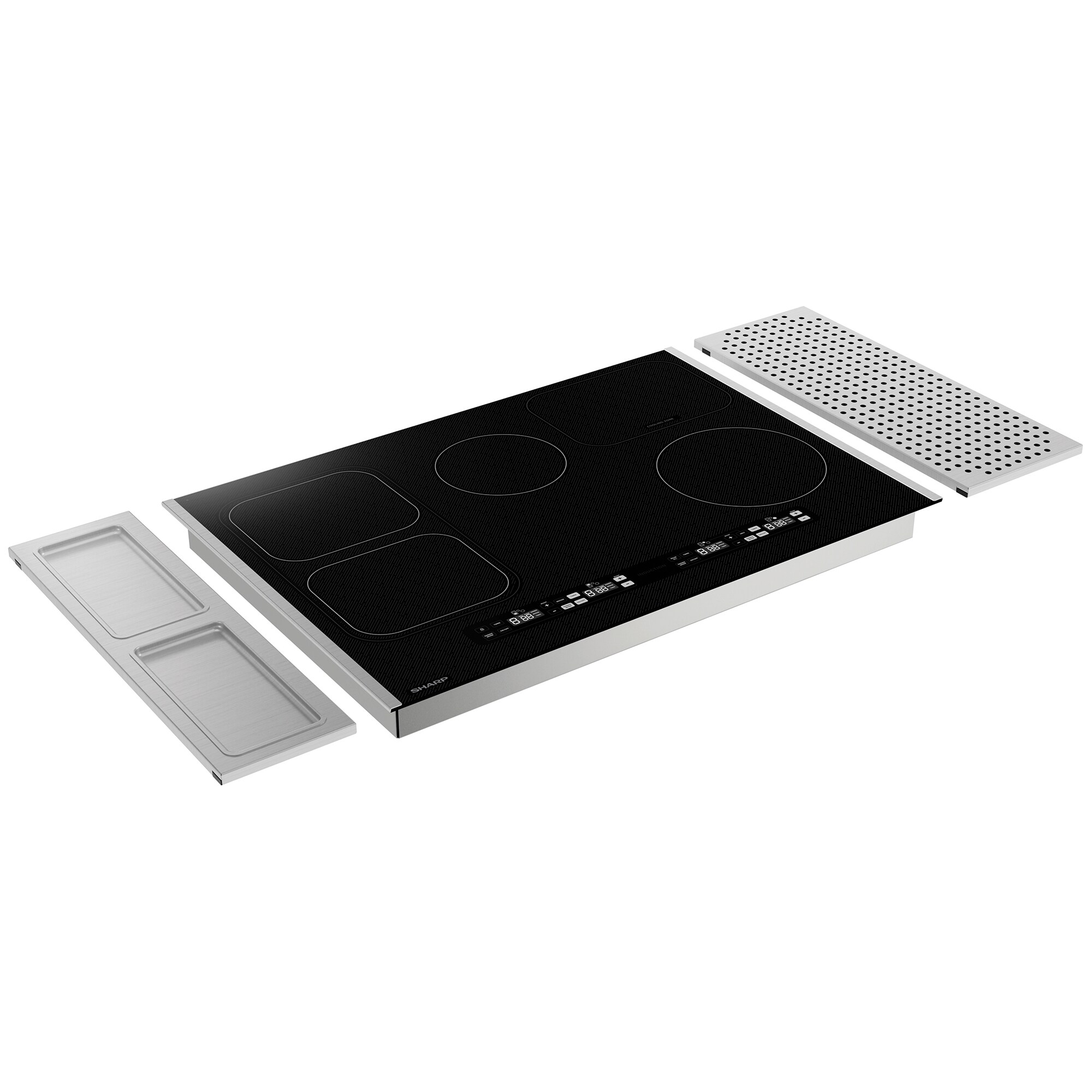 Sharp 30 in. 4-Burner Induction Cooktop with Simmer Burner & Power ...