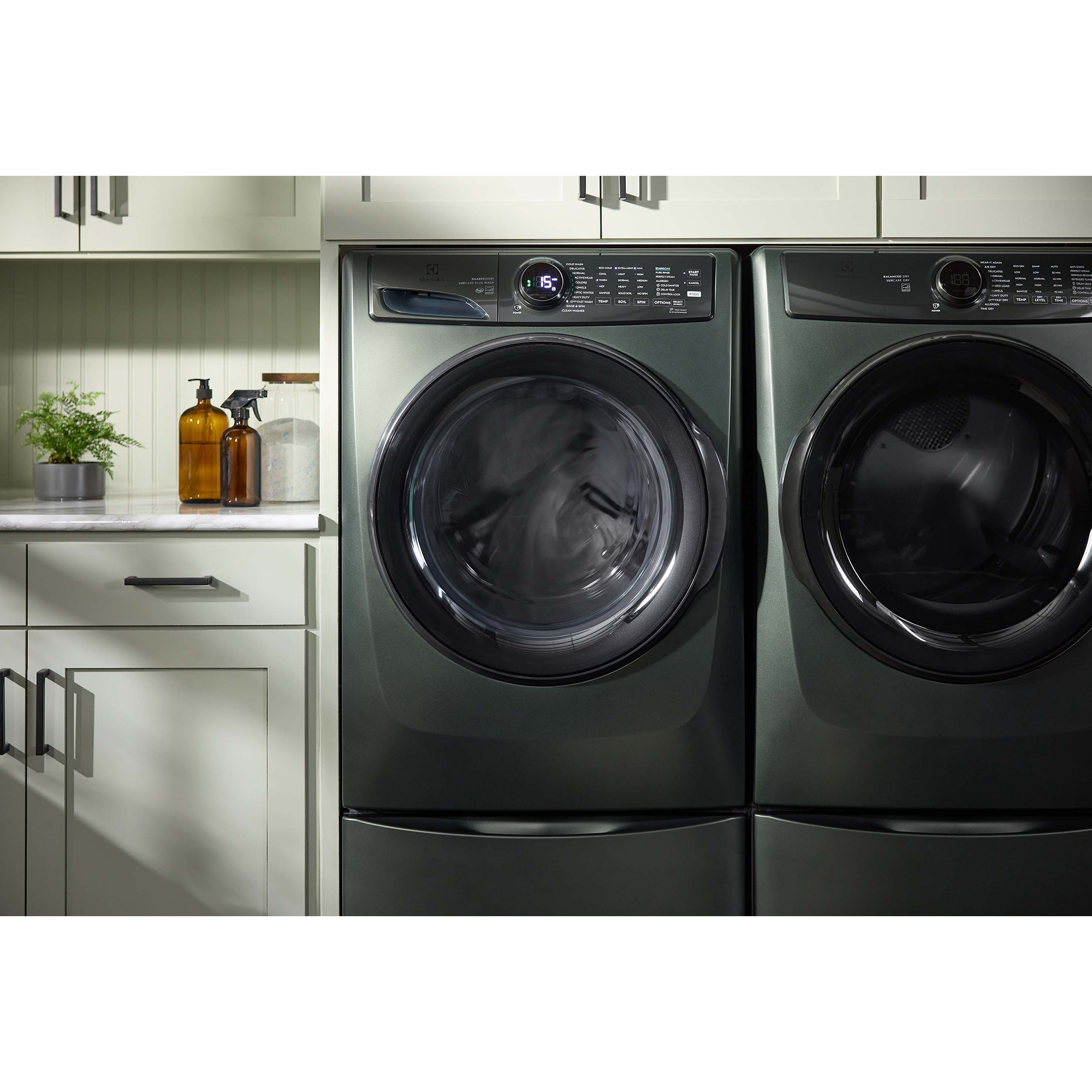Electrolux 27 in. 8.0 cu. ft. Stackable Electric Dryer with LuxCare Dry ...