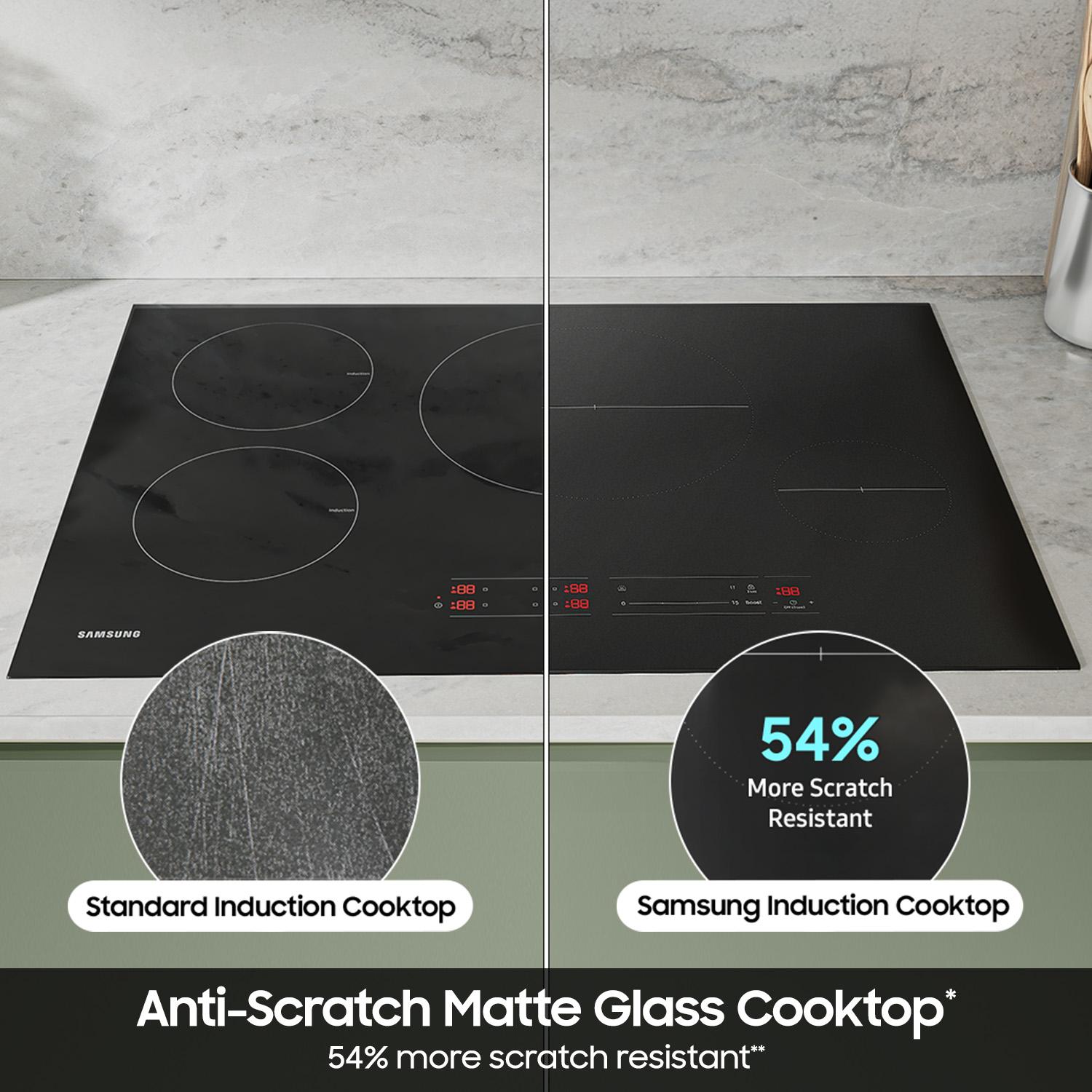 Samsung 30 in. 4-Burner Smart Induction Cooktop with Simmer Burner ...