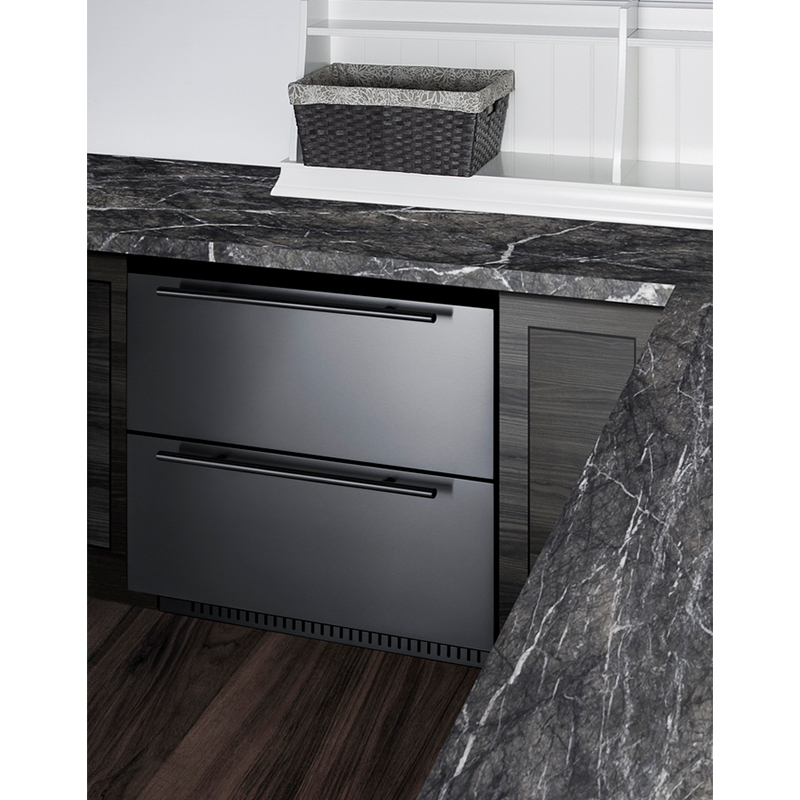 Summit 30 in. 5.4 cu. ft. Outdoor Double Refrigerator Drawers ...
