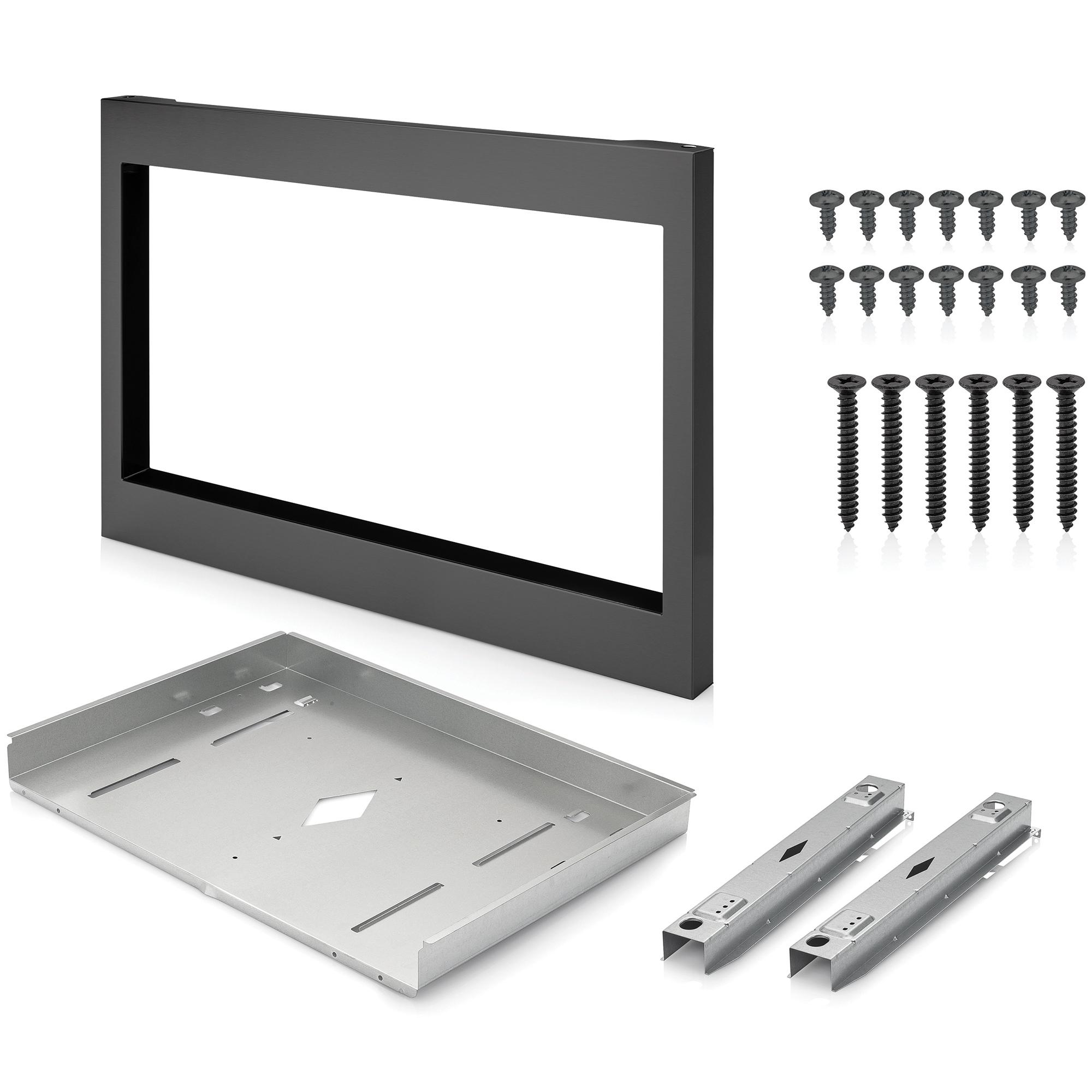 Frigidaire Gallery 27 in. Trim Kit for Microwaves - Black Stainless ...