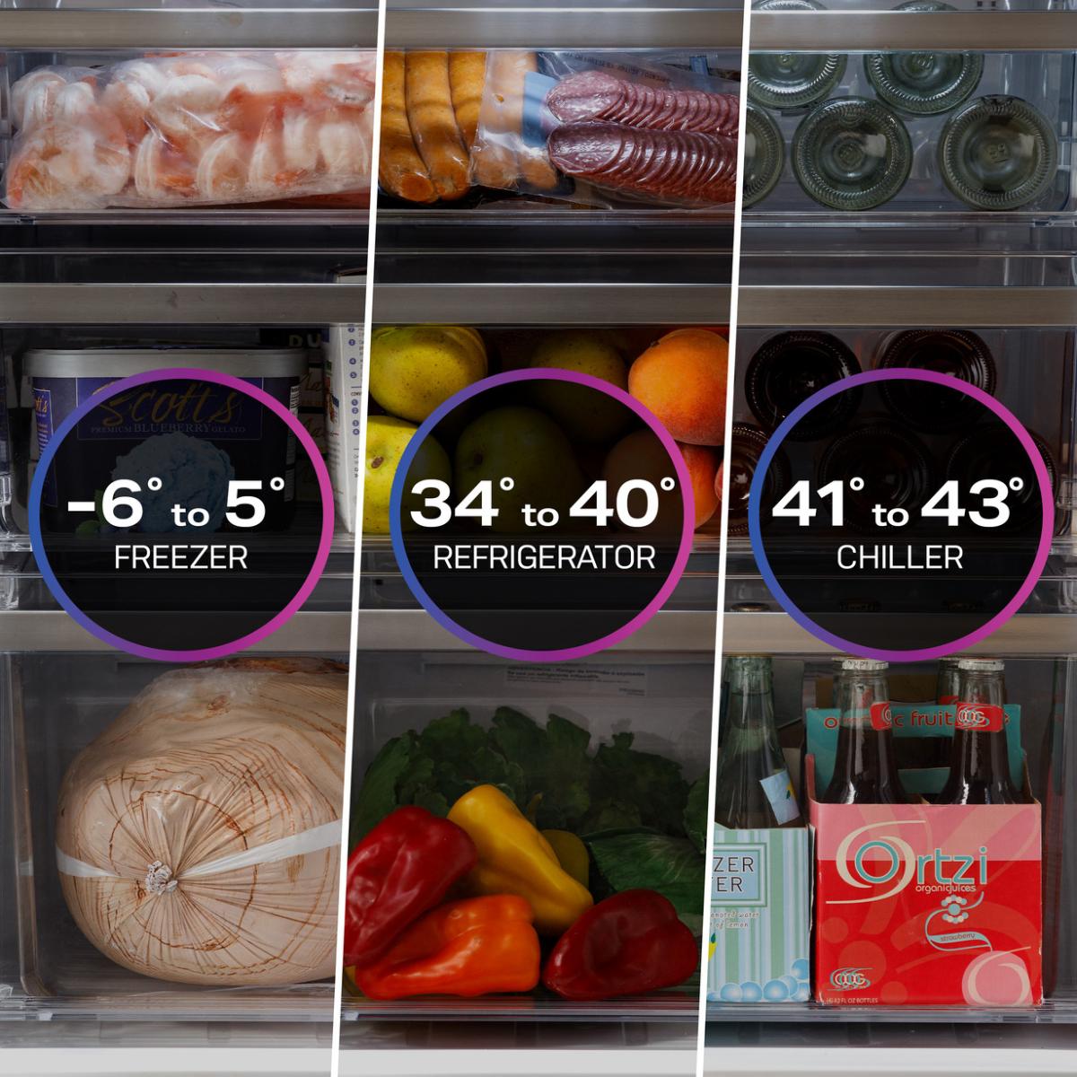 GE Profile 36 in. 28.3 cu. ft. Smart 4-Door French Door Refrigerator ...