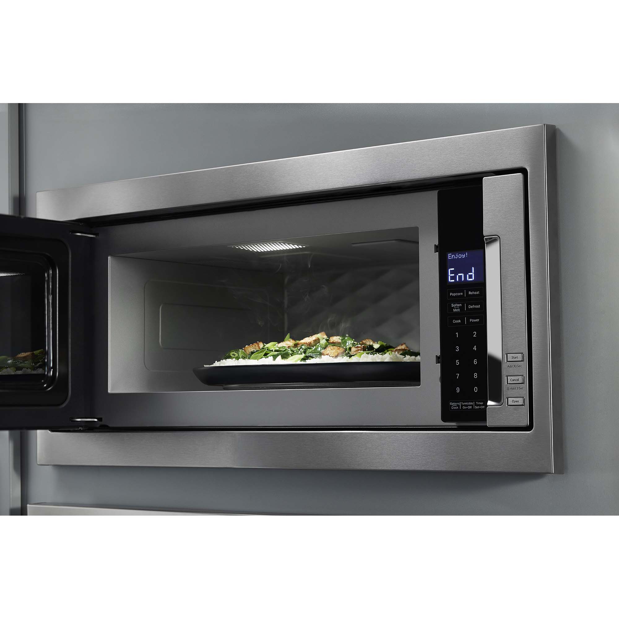 KitchenAid 30 in. 1.1 cu. ft. 1000W Low Profile Built-In Microwave with ...