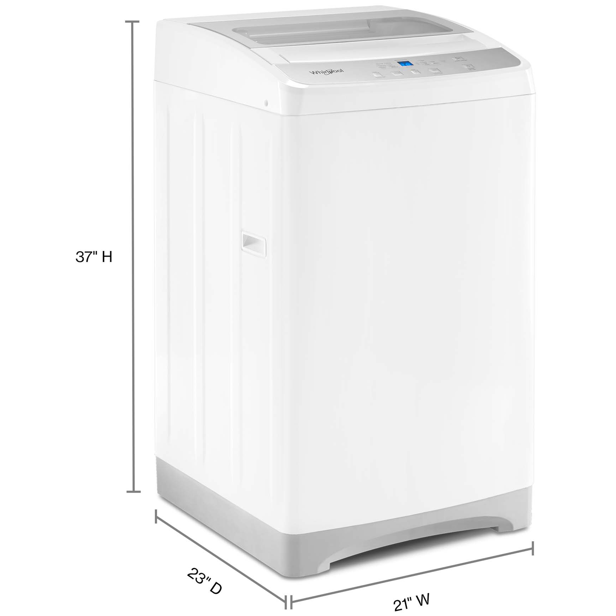 Whirlpool 21 in. 1.6 cu. ft. Portable Washer with Flexible Installation ...