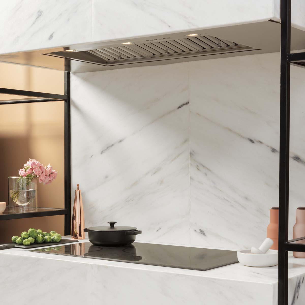 GE 36 in. Smart Convertible Standard Style Range Hood with 610 CFM, 4 ...