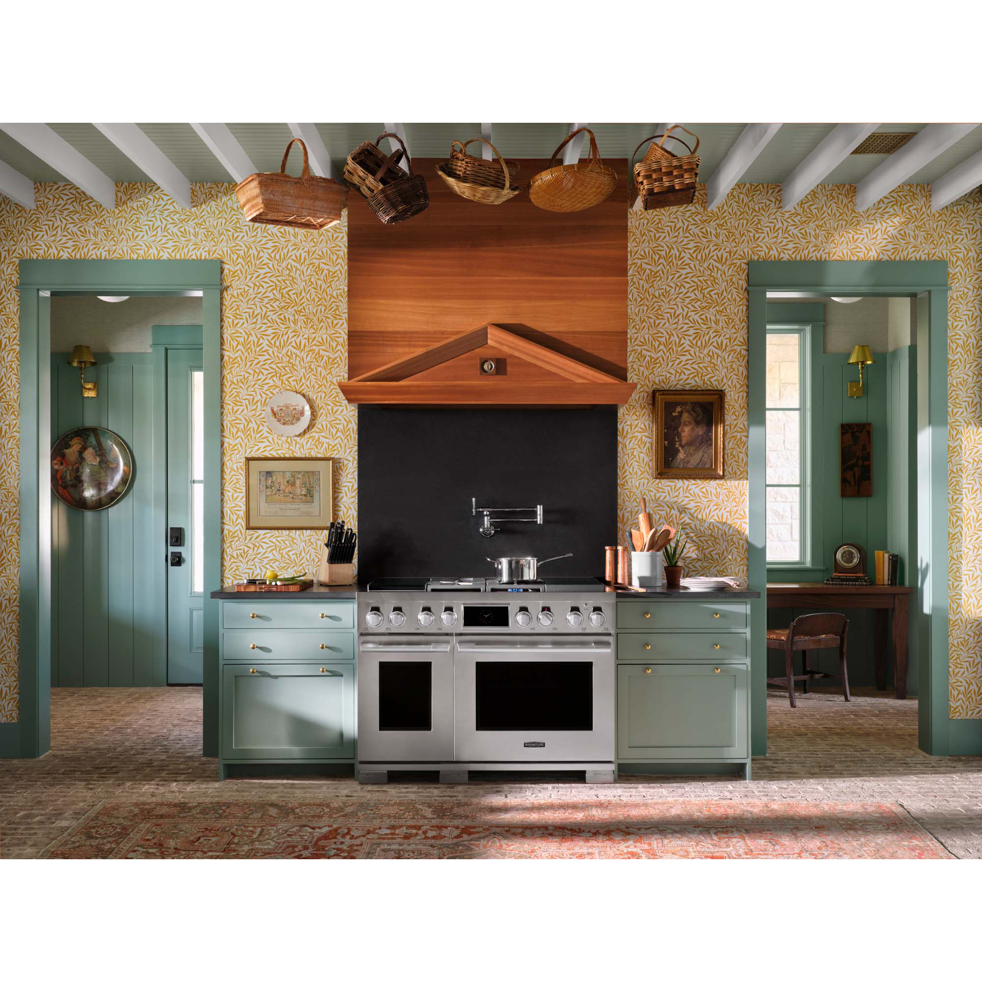 Signature Kitchen Suite 48 in. 7.9 cu. ft. Smart Standard Convection ...