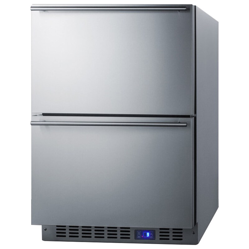 Summit 24 in. 3.5 cu. ft. Double Freezer Drawers with Digital Control ...