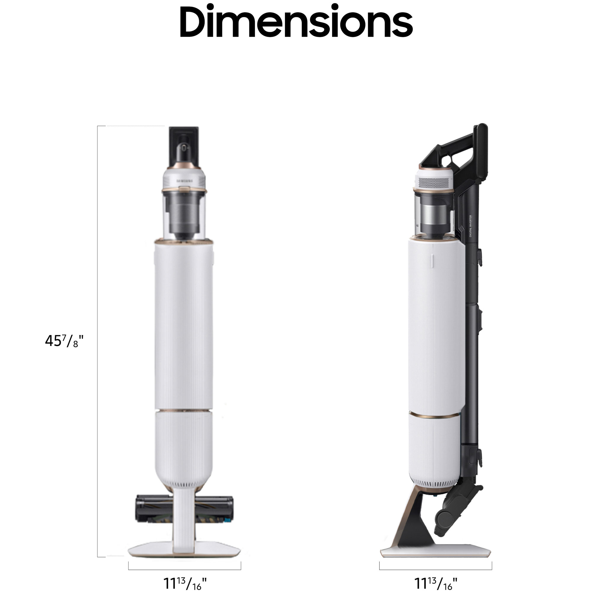 Samsung Bespoke Jet Cordless Light-Weight Stick Vacuum with HEPA Filter ...
