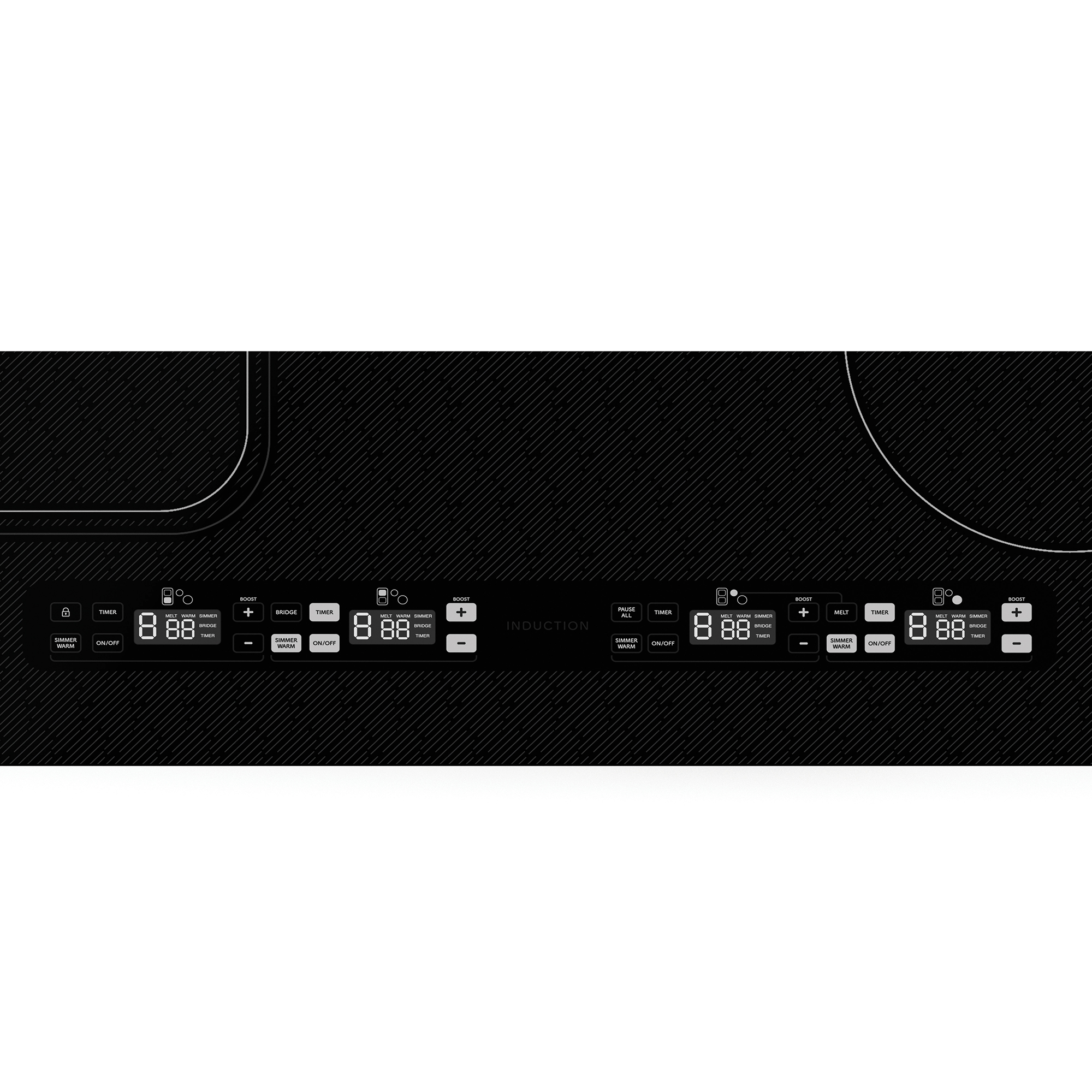 Sharp 30 in. 4-Burner Induction Cooktop with Simmer Burner & Power ...