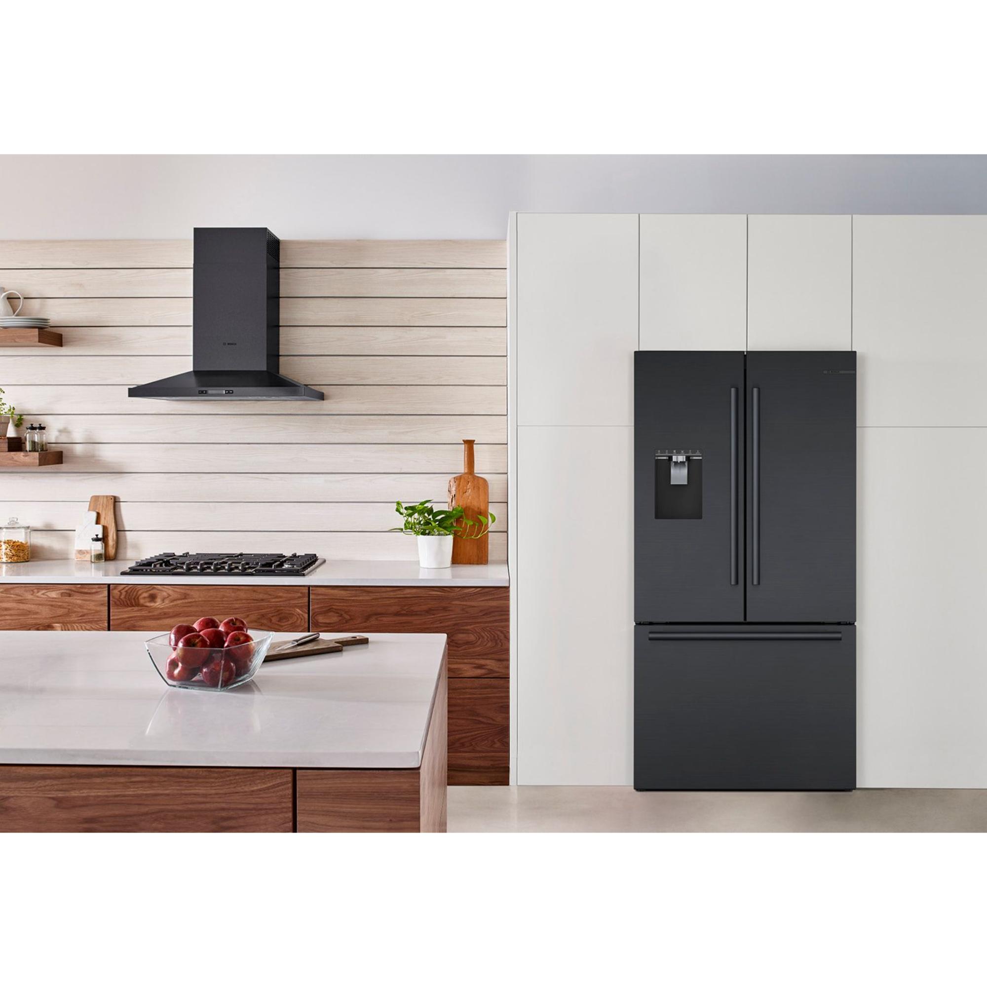 Bosch 500 Series 36 in. 21.6 cu. ft. Smart Counter Depth French Door ...