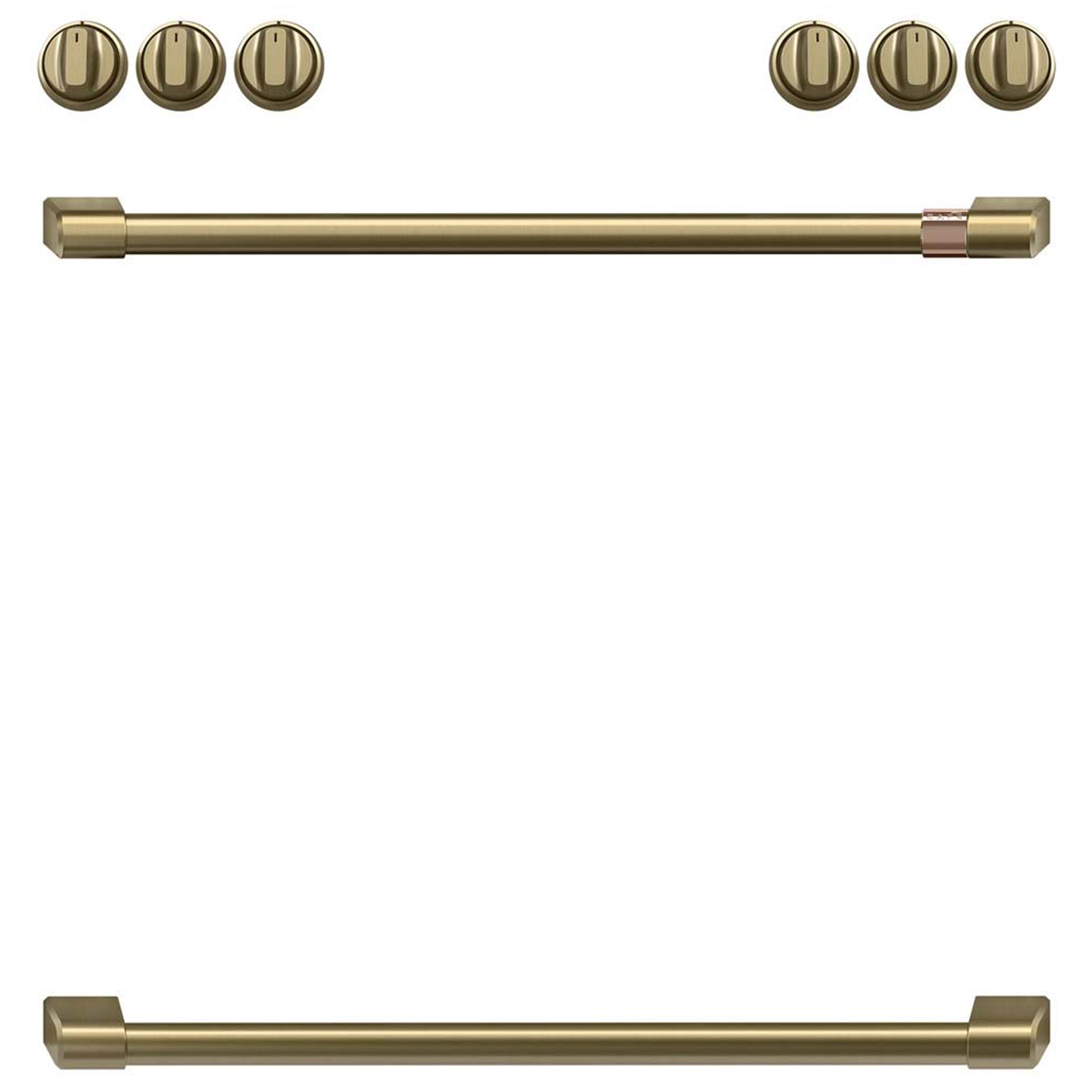 Cafe Range Handle Kit - Brushed Brass | P.C. Richard & Son