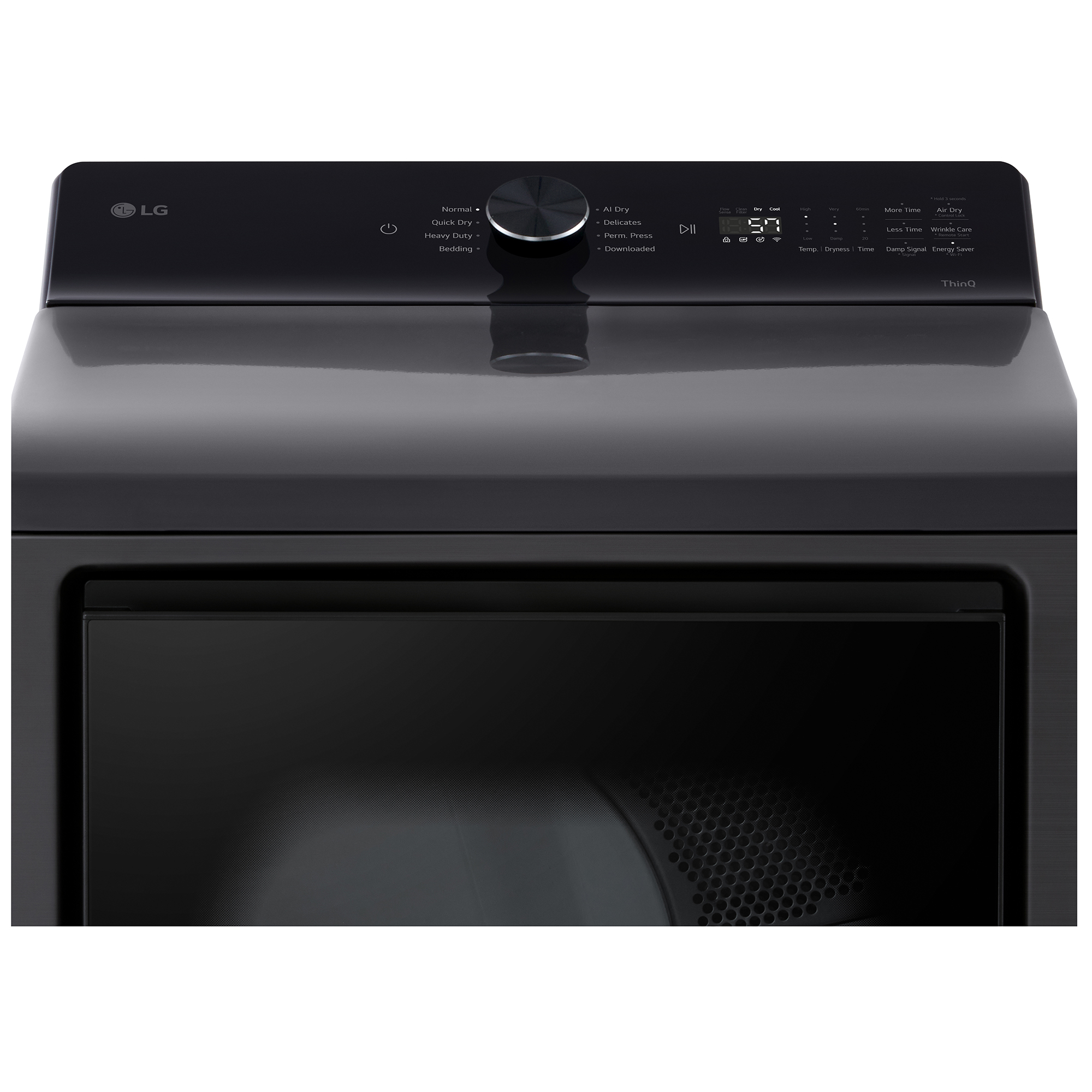 LG 27 in. 7.3 cu. ft. Smart Gas Dryer with AI Sensor Dry - Platinum ...