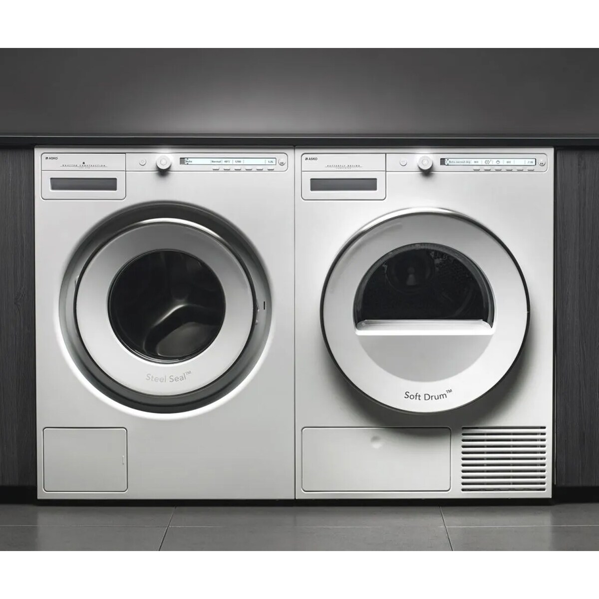Asko Classic Series 23 in. 2.1 cu. ft. Stackable Front Load Washer with ...