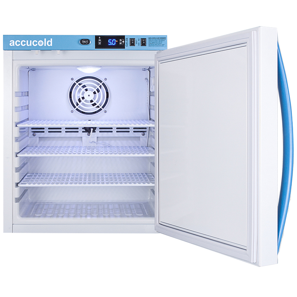 Summit AccuCold Pharma-Vac 18 in. 1.0 cu. ft. Mini Fridge - White | P.C ...