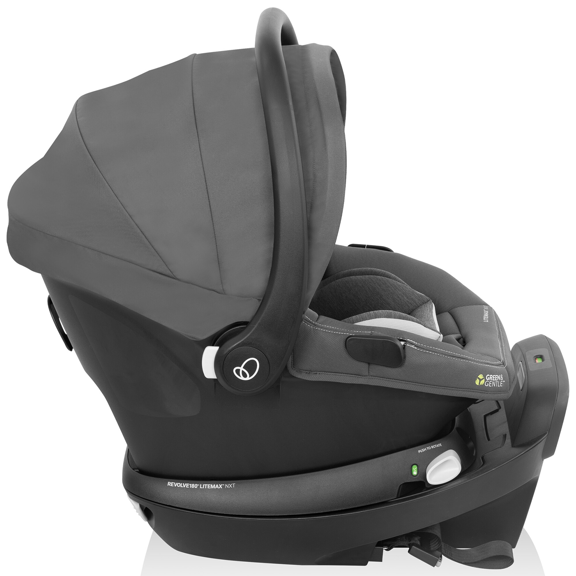 Evenflo Revolve 180 Litemax NXT Rotational Infant Car Seat with Green ...