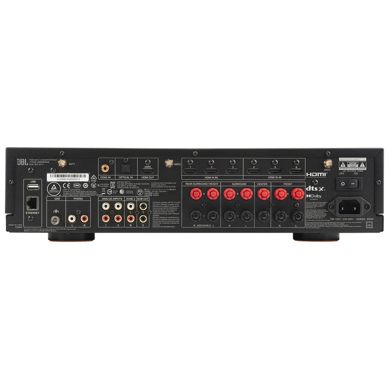JBL 7.2 Channel 8K AV Receiver - Black | P.C. Richard & Son