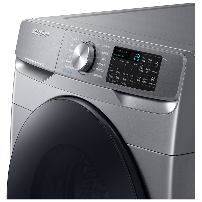 Samsung 27 in. 4.5 cu. ft. Smart Stackable Front Load Washer with Super ...