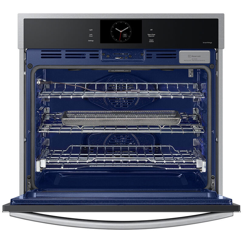 Samsung 30 in. 5.1 cu. ft. Smart Steam Electric Single Wall Oven with ...