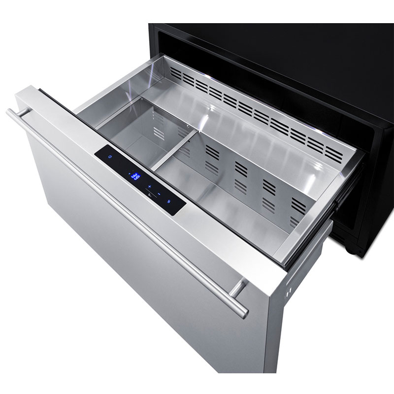 Summit 30 in. 2.5 cu. ft. Single Refrigerator Drawer - Stainless Steel ...