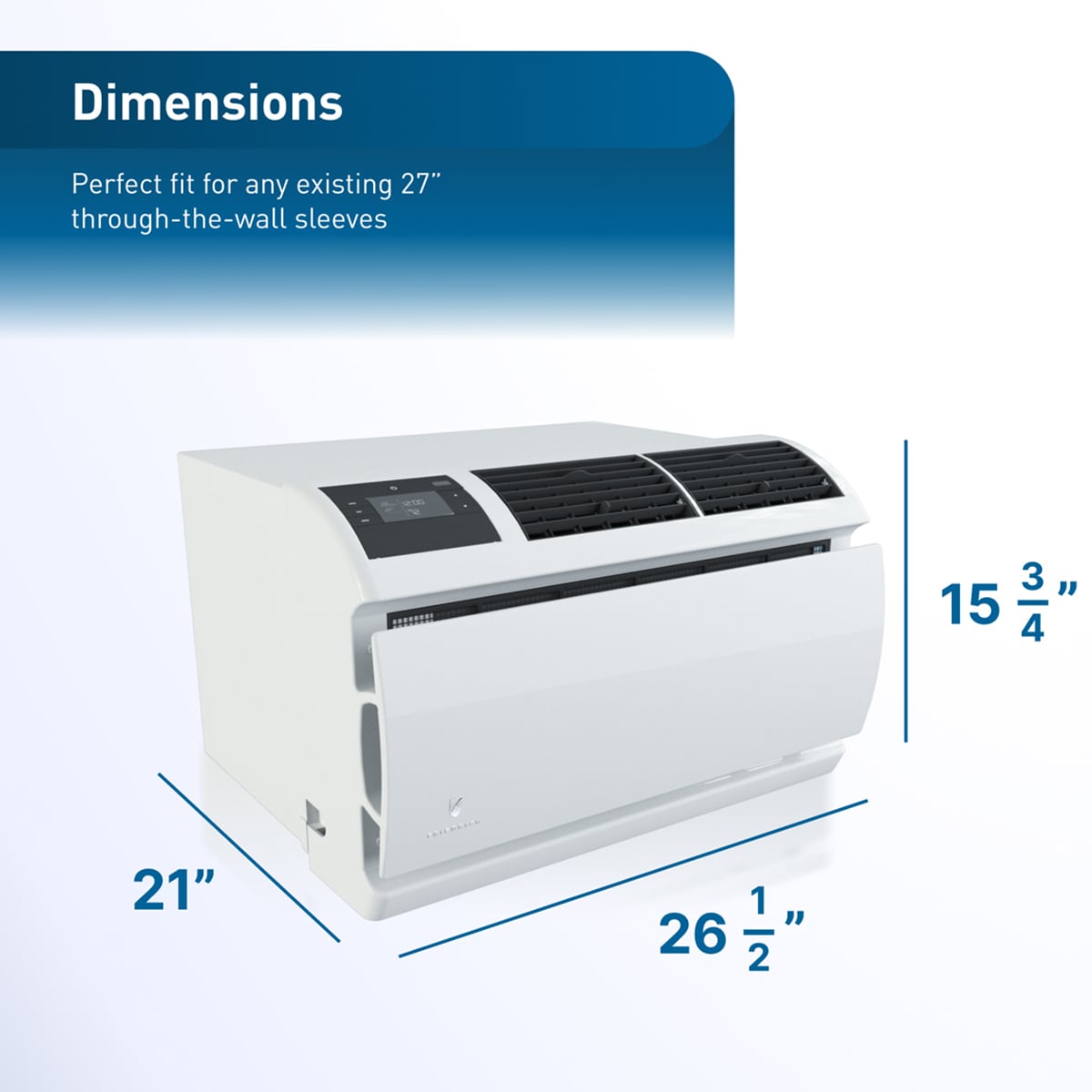 Friedrich WallMaster Inverter Series 13,600 BTU 230V Smart Through-the ...