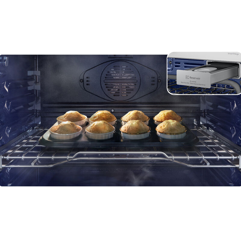 Samsung 30 in. 7 cu. ft. Smart Speed/ Steam Electric Microwave/Wall ...