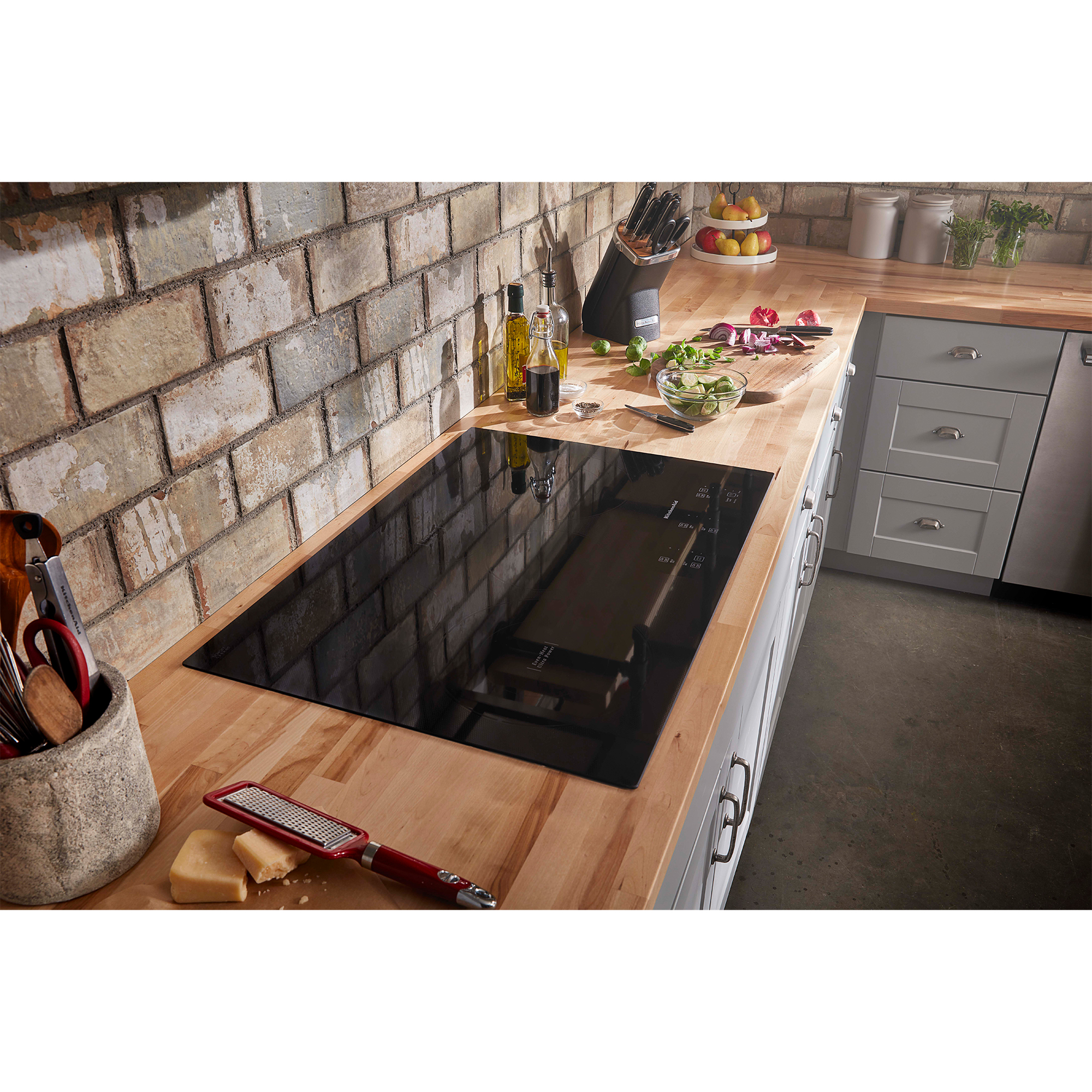 KitchenAid 30 in. 5-Burner Electric Cooktop with Simmer Burner & Power ...