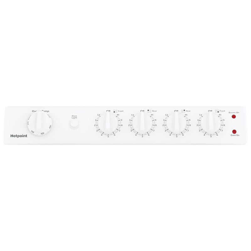 Hotpoint 24 in. 2.9 cu. ft. Electric Range with Coil Burners - White ...