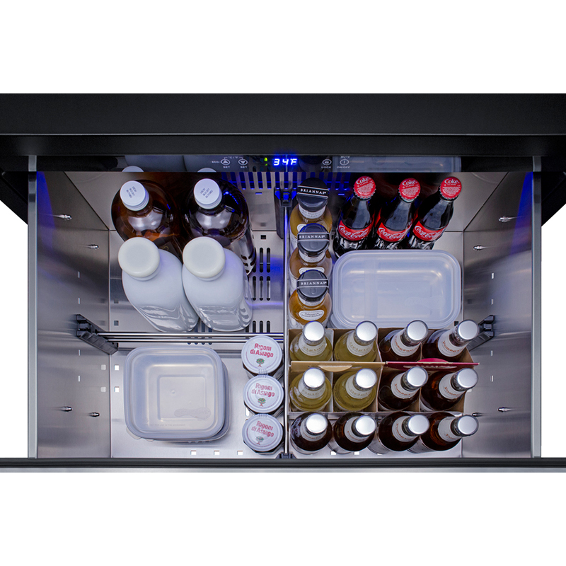 Summit 30 in. 5.4 cu. ft. Outdoor Double Refrigerator Drawers ...