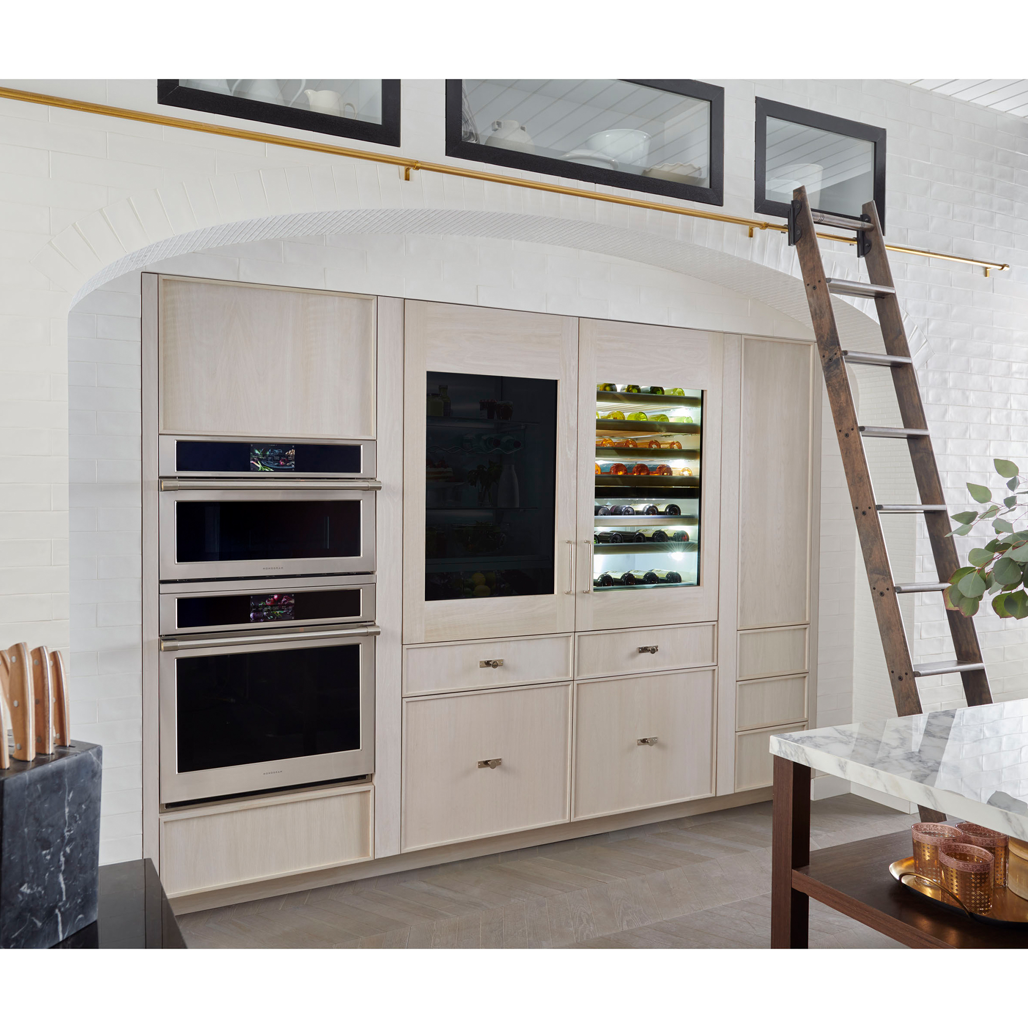 Monogram 30 in. Built-in Wine Sommelier with Wood Racks, Dual ...