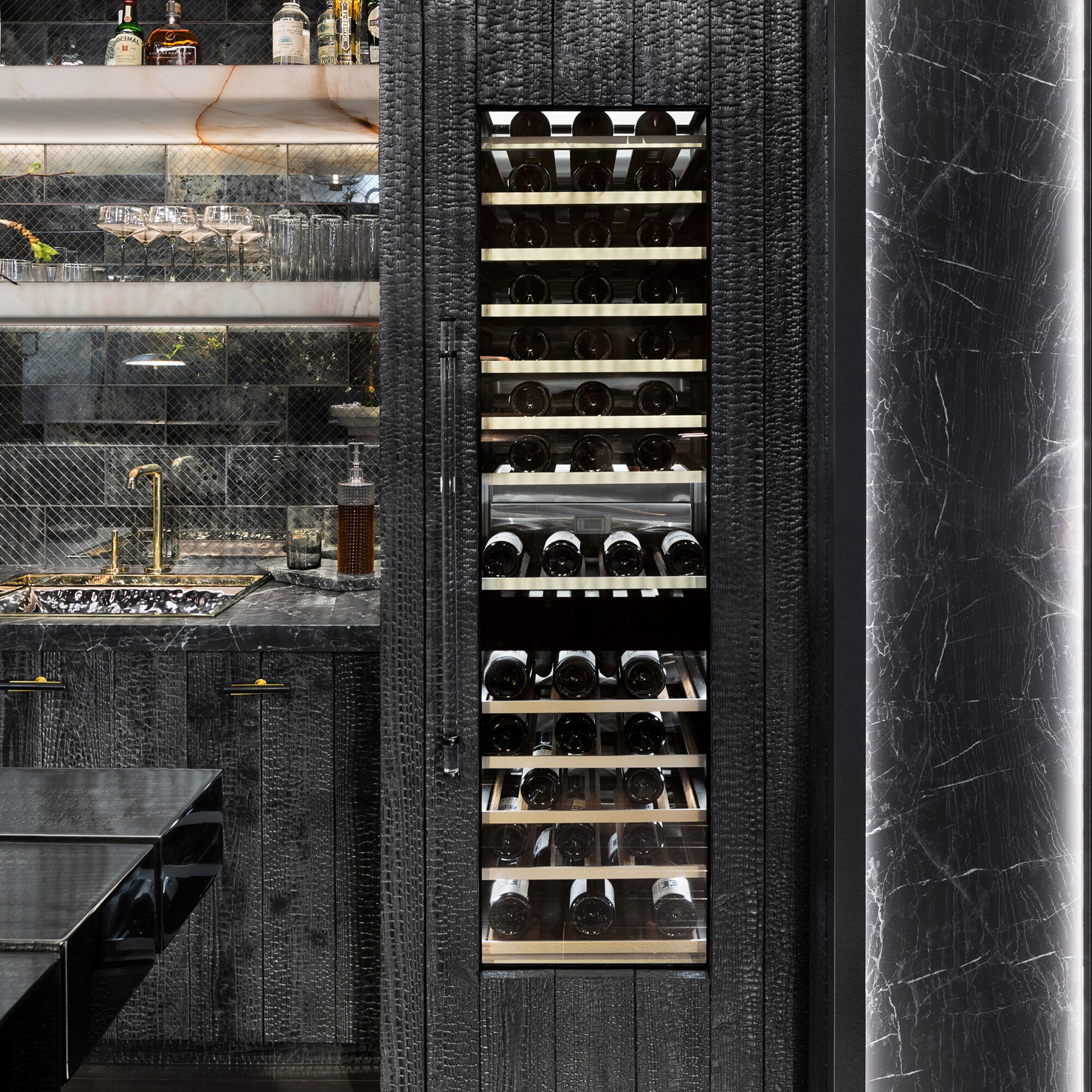 Monogram 24 in. Built-In Smart Wine Sommelier with Wood Racks, Dual ...