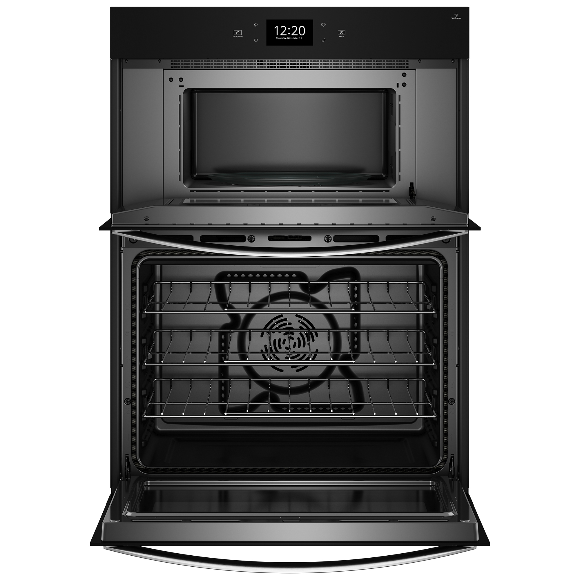 Whirlpool 27 in. 5.7 cu. ft. Smart Electric Microwave/Wall Oven Combo ...