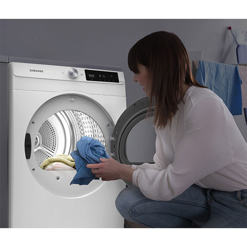 Samsung 24 in. 4.0 cu. ft. Electric Dryer with 15 Dryer Programs, 12 ...