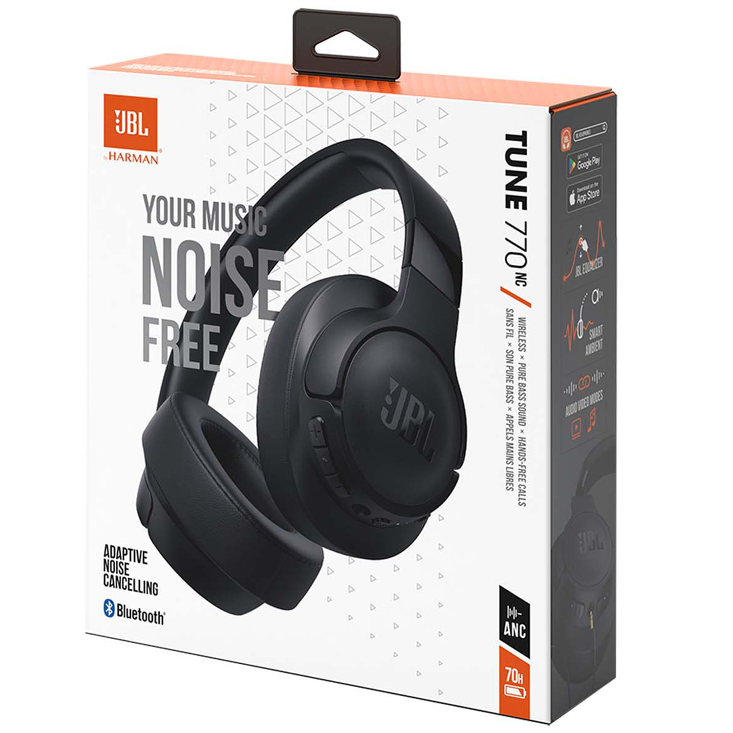 JBL - T770 NC Over Ear Wireless Headphone - Black | P.C. Richard & Son