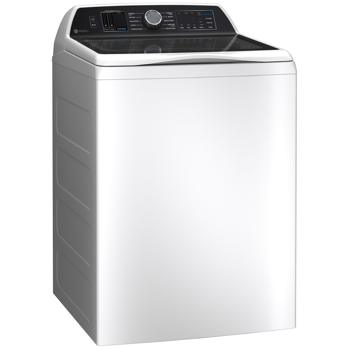 GE Profile 28 in. 5.4 cu. ft. Smart Top Load Washer with Smarter Wash ...
