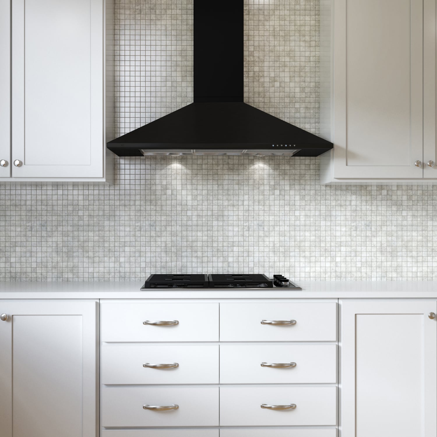 XO 36 in. Convertible Chimney Style Range Hood with 600 CFM, 3 Fan ...