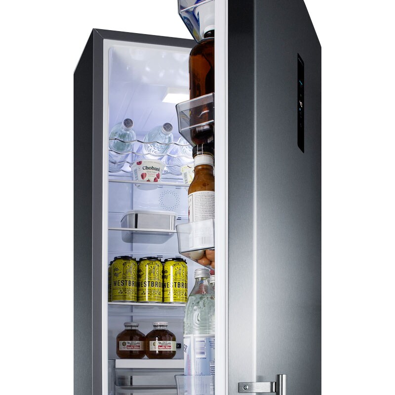 Summit 24 in. 11.7 cu. ft. Counter Depth Bottom Freezer Refrigerator ...