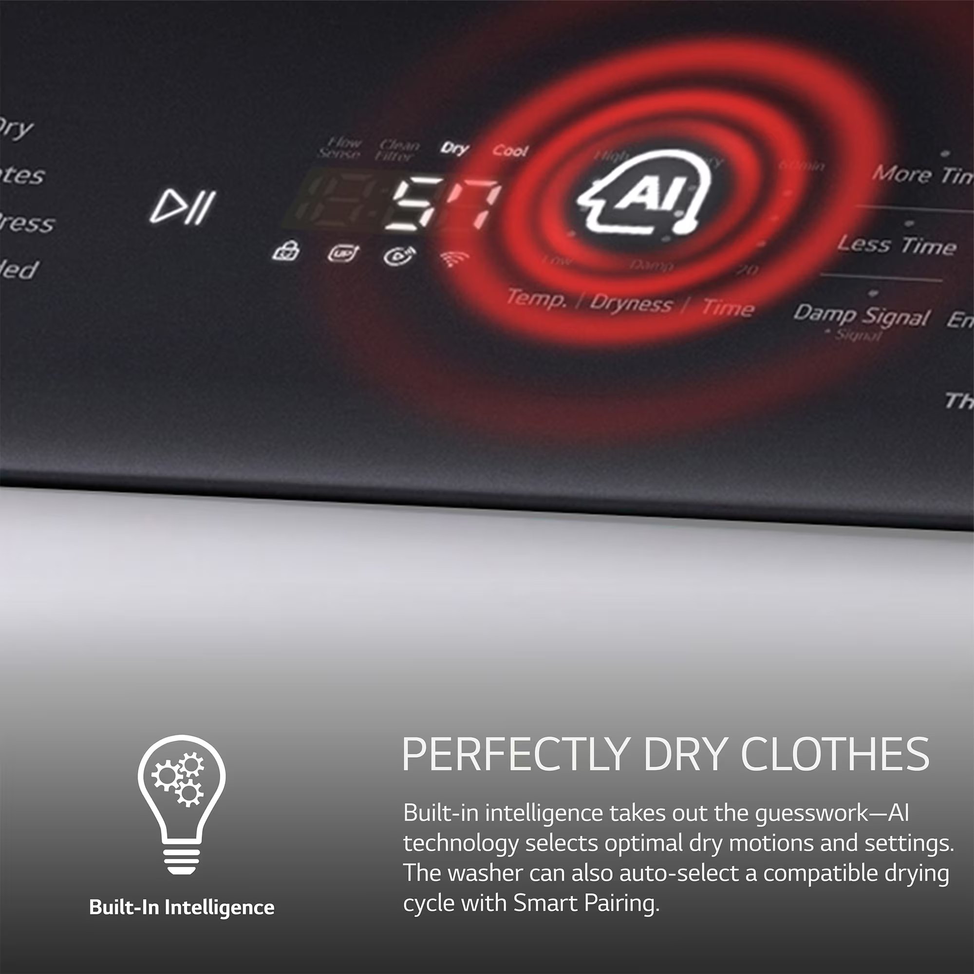 LG 27 in. 7.3 cu. ft. Smart Electric Dryer with EasyLoad Door & AI ...