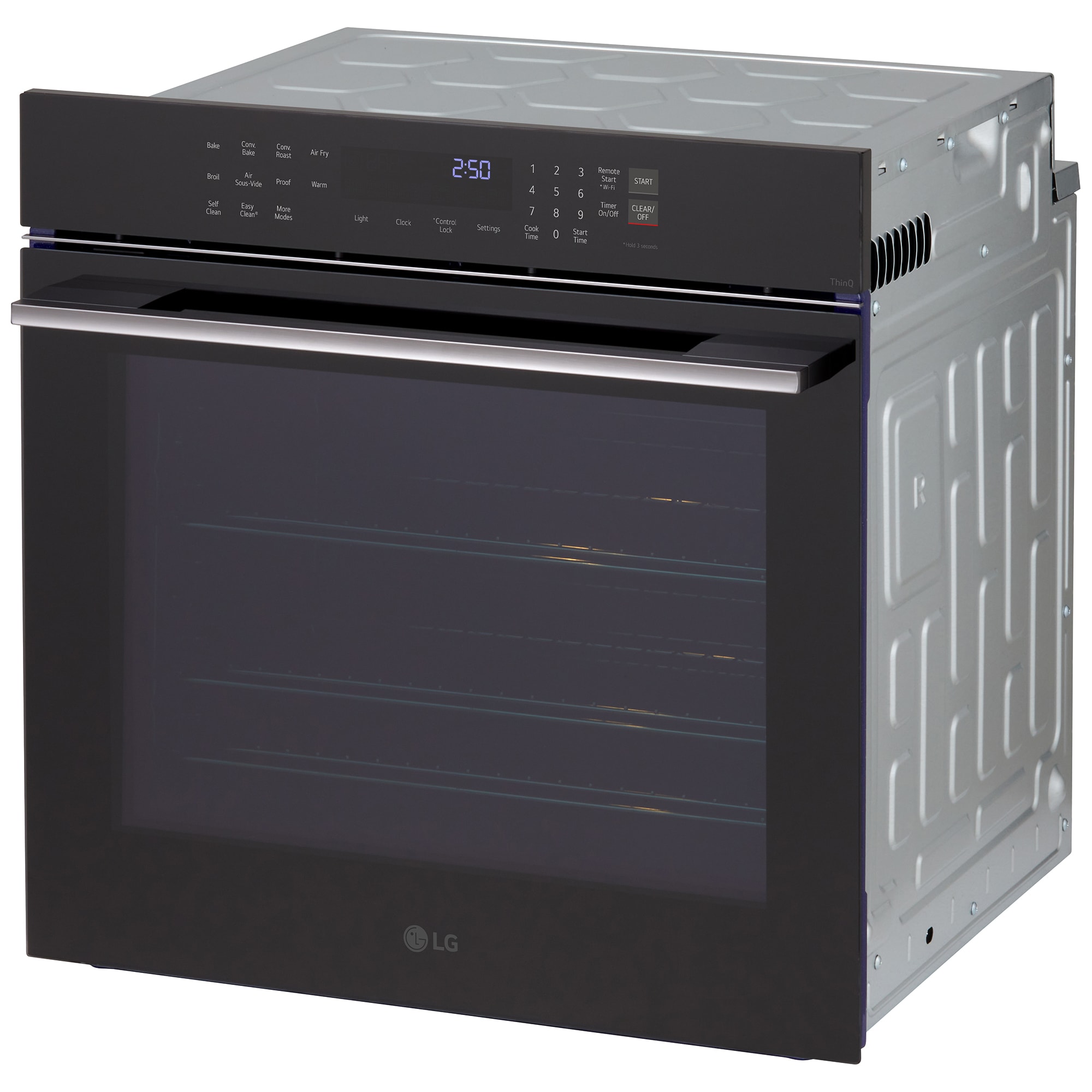 LG 24 in. 3 cu. ft. Smart Electric Single Wall Oven with True European ...