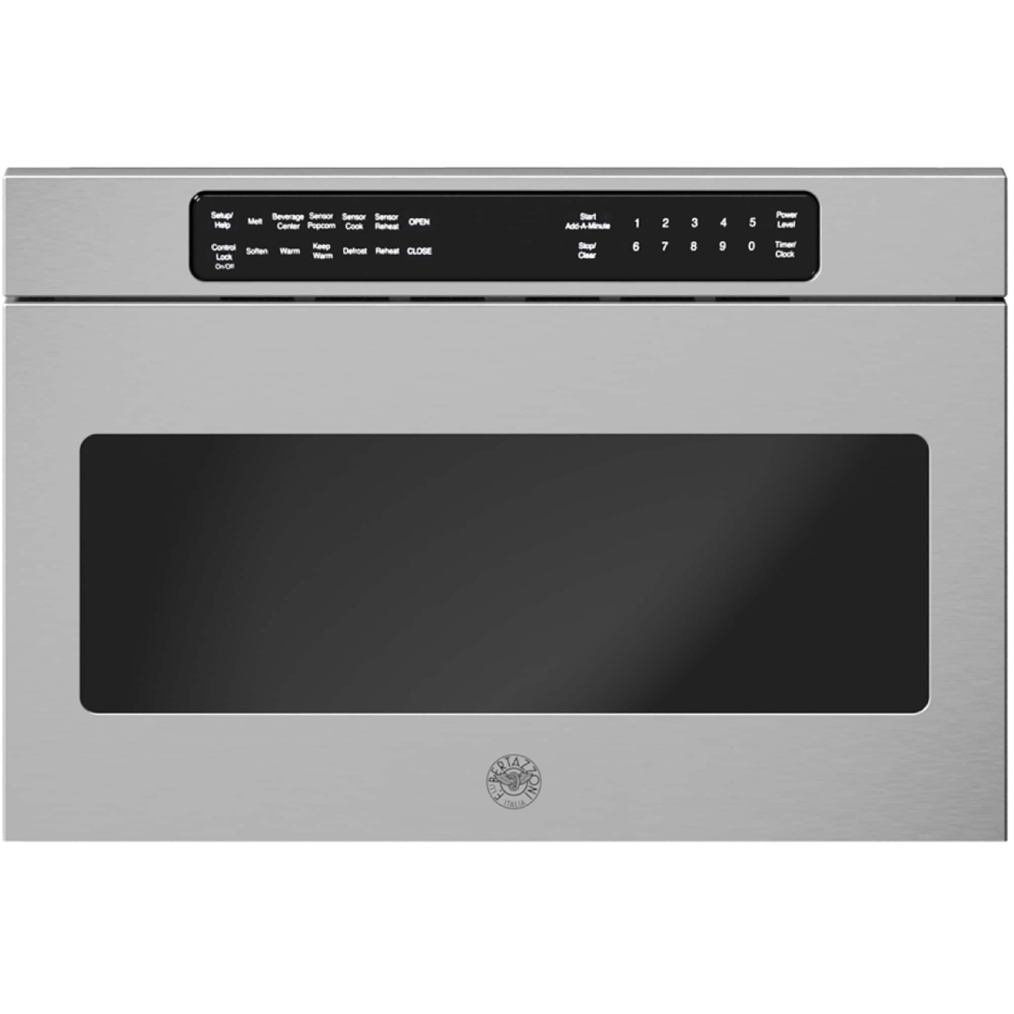 Bertazzoni Professional Series 24 in. 1.2 cu. ft. 950W Drawer Microwave with Sensor Cooking ...