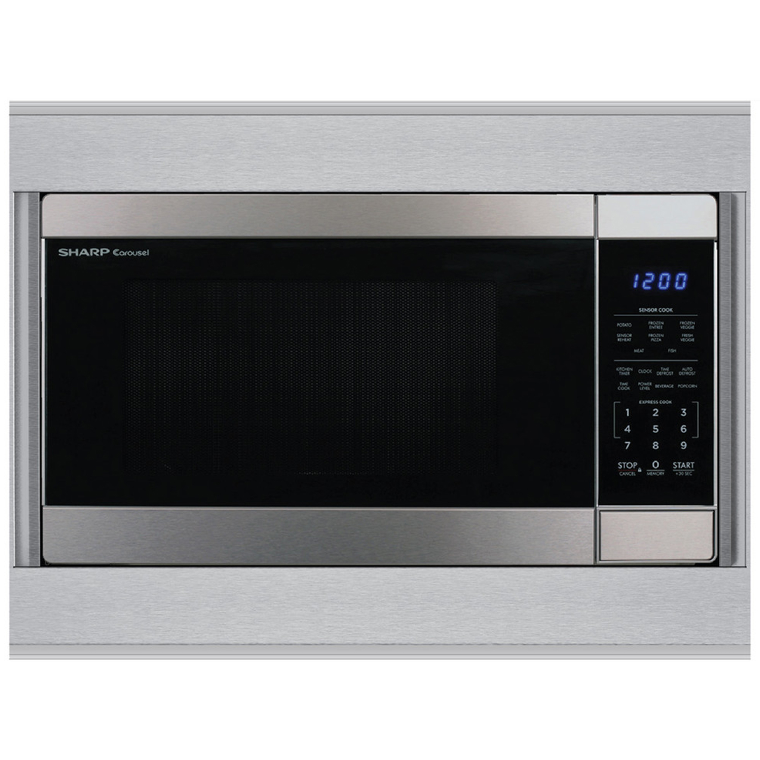 Sharp 27 in. Built-in Trim Kit for Microwaves - Stainless Steel | P.C ...