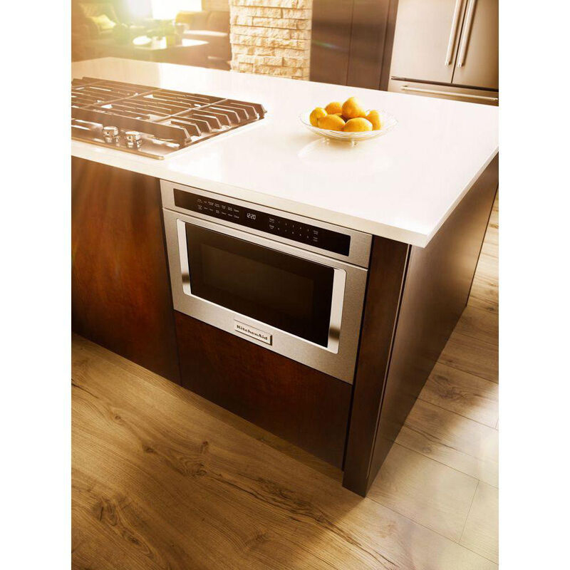 KitchenAid 24 in. 1.2 cu. ft. 950W Drawer Microwave with Sensor Cooking ...