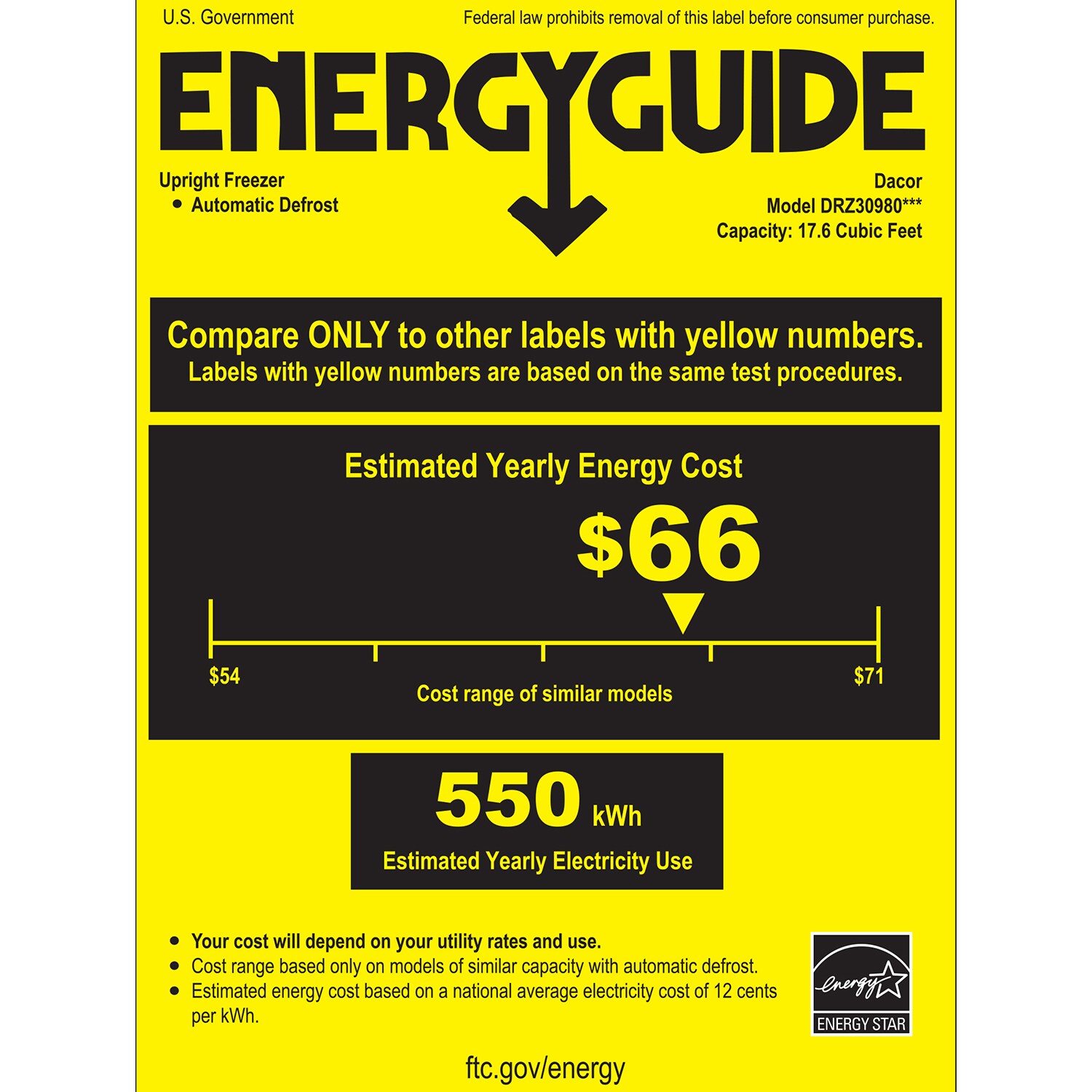 Dacor 30 in. 17.6 cu. ft. Built-in Smart Double-Drawers Upright Freezer ...