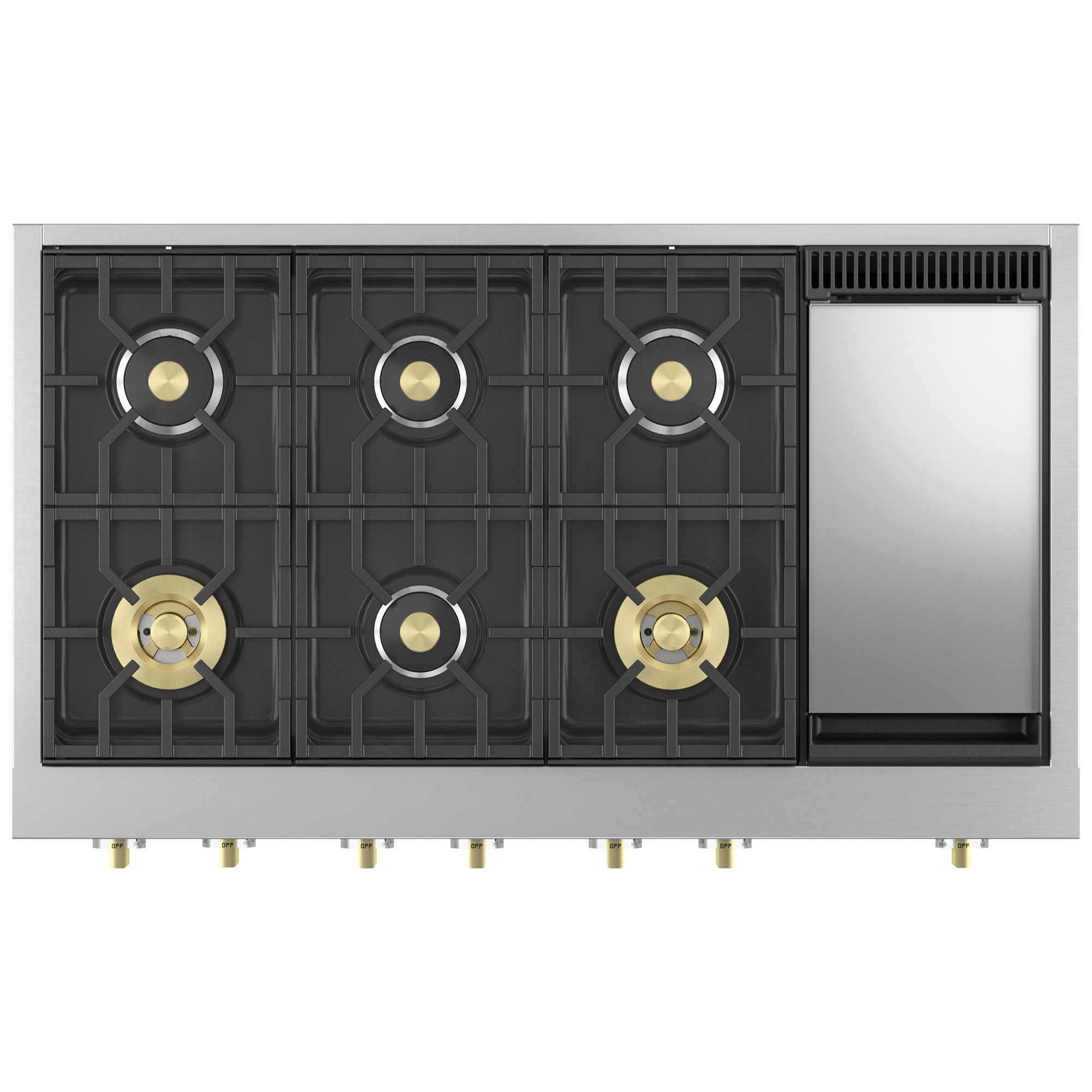 Monogram Professional Series 48 in. 6-Burner Natural Gas Rangetop with ...
