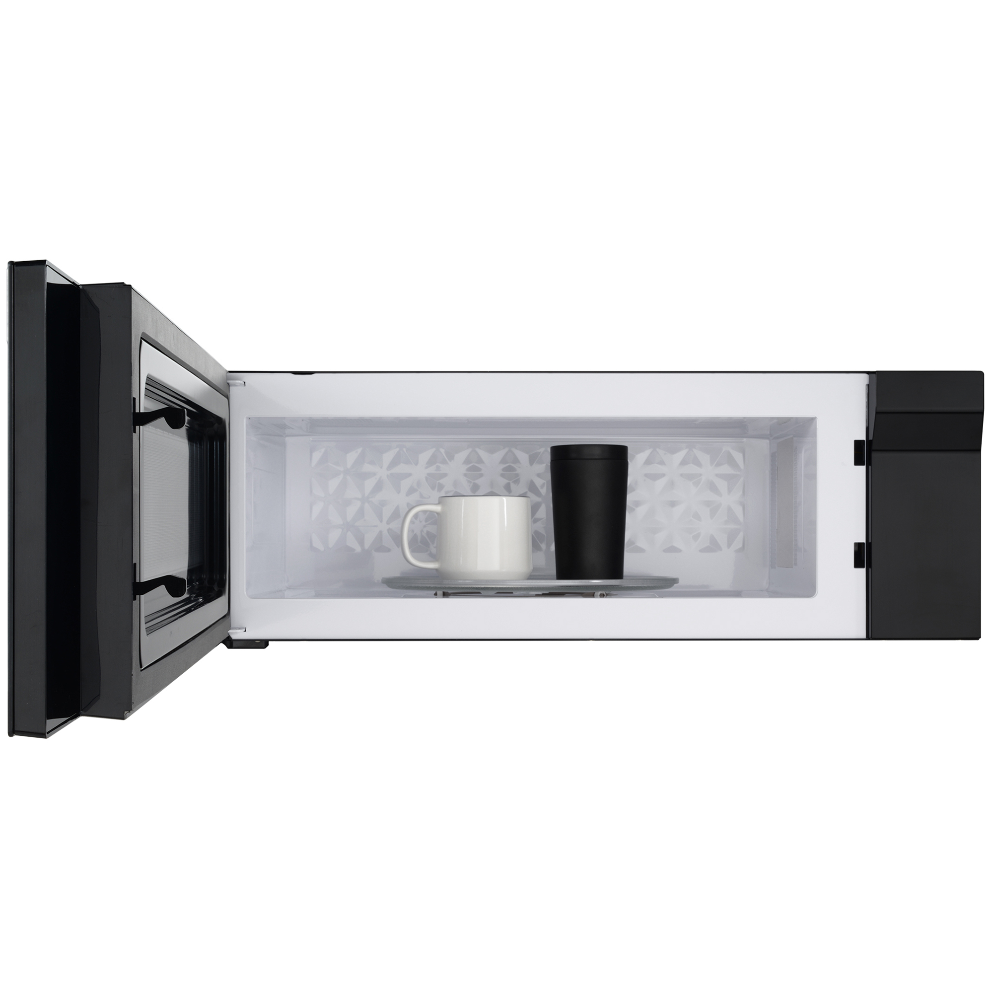 GE 30 in. 1.2 cu. ft. 1000W Low Profile Over-the-Range Microwave with ...