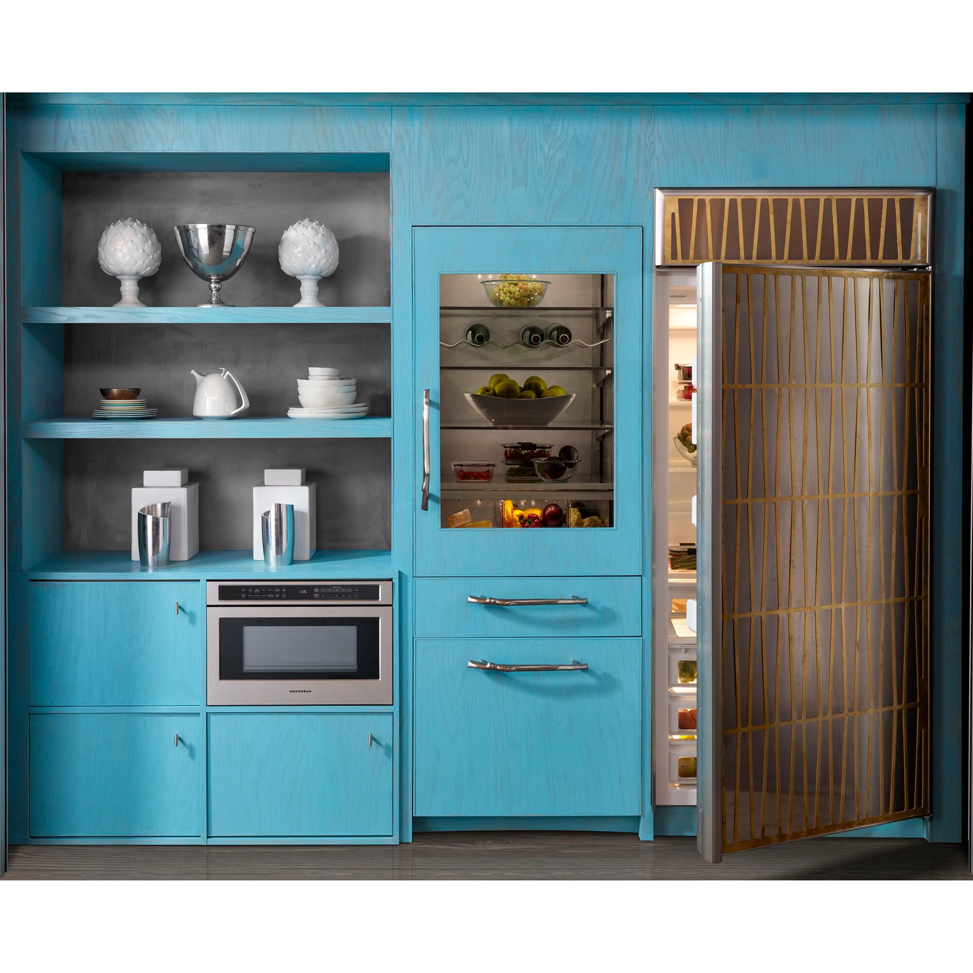 Monogram 24 in. 1.2 cu. ft. 1000W Drawer Microwave with Sensor Cooking ...