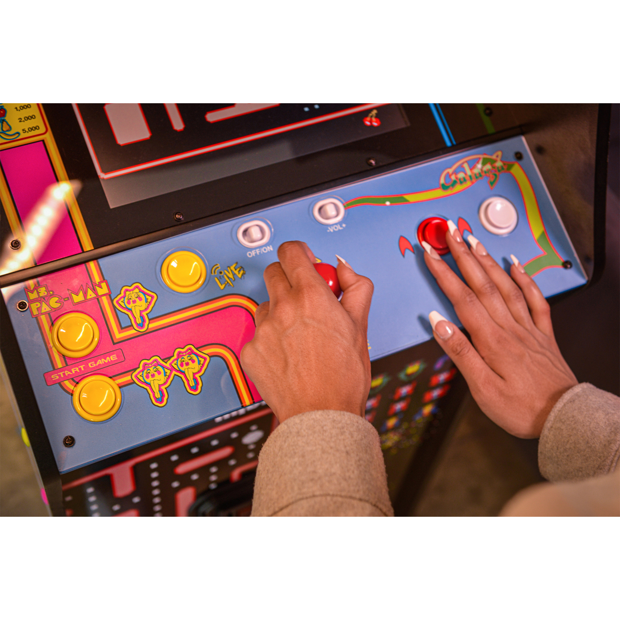 Arcade1Up Ms. PAC-MAN & GALAGA Class of 81 Deluxe Arcade Game | P.C ...