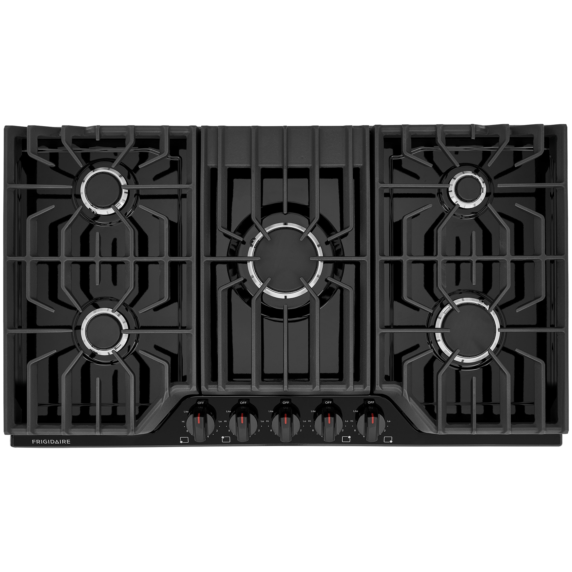 Frigidaire 36 in. 5-Burner Natural Gas Cooktop with Simmer Burner ...