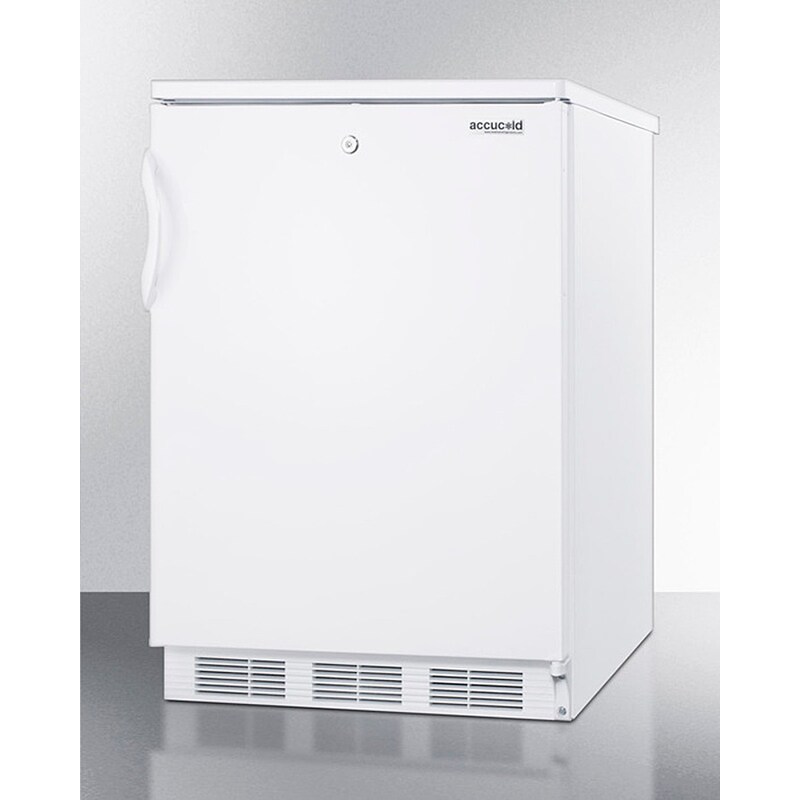 Summit AccuCold 24 in. 5.1 cu. ft. Undercounter Refrigerator with ...