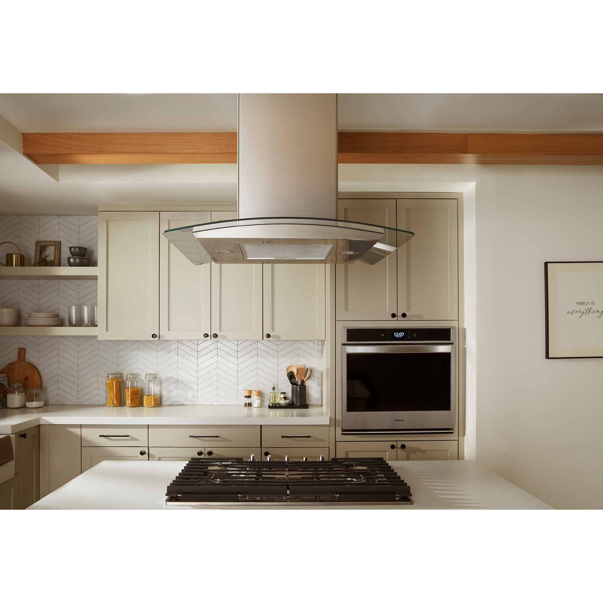 Whirlpool 30 in. Convertible Chimney Style Range Hood with 400 CFM, 3 ...